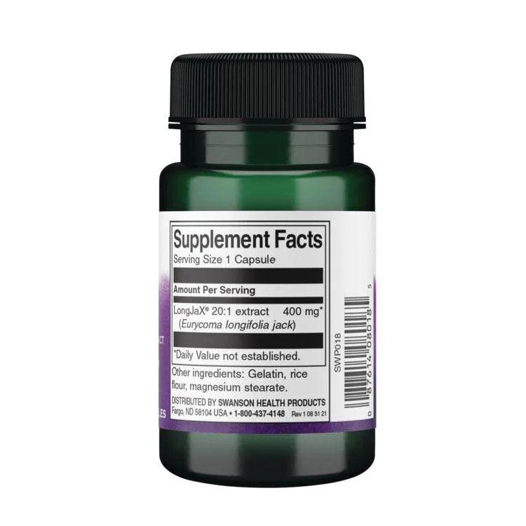 スワンソン ロングジャックス ユーリコマ ロンギフォリア ジャックエキス 400mg 30粒 カプセル Swanson LongJax ...