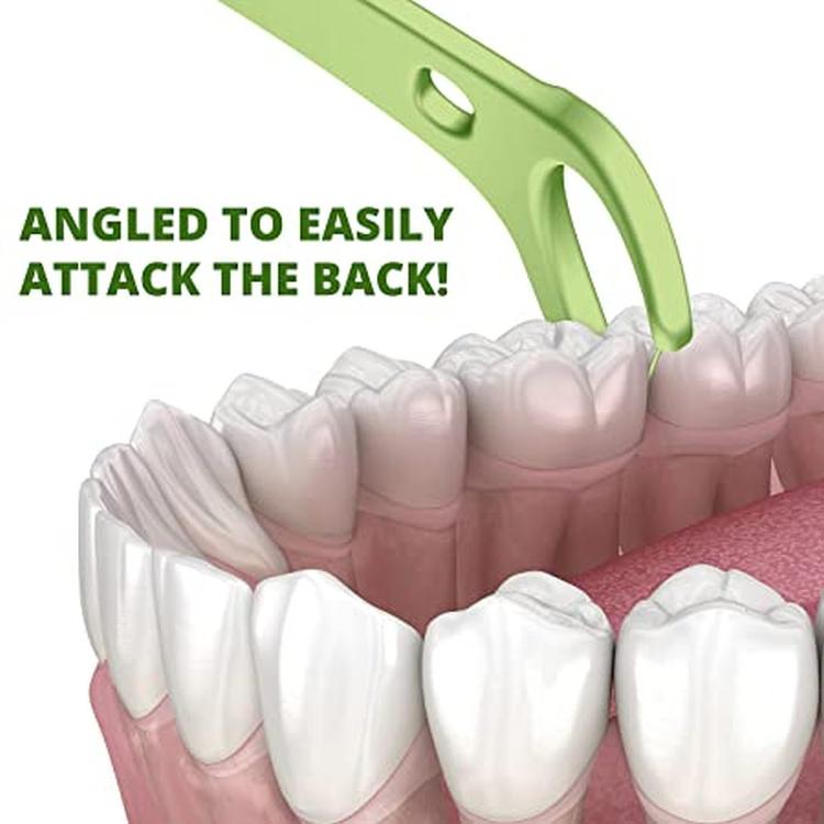 プラッカーズ マイクロ デンタルフロス ミント味 75本 Plackers Back Teeth Micro Mint Dental ...