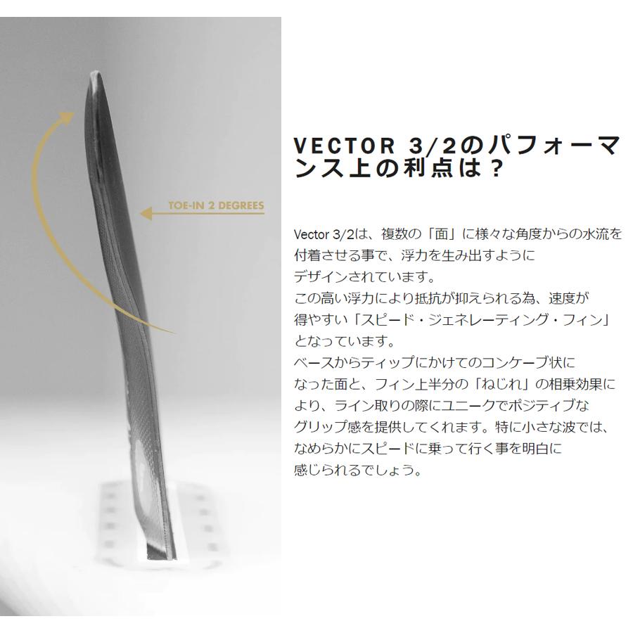 Futures Fin フューチャーフィン ALPHA SERIES VECTOR 3/2（5FIN）/ショートボード用 : futures ...