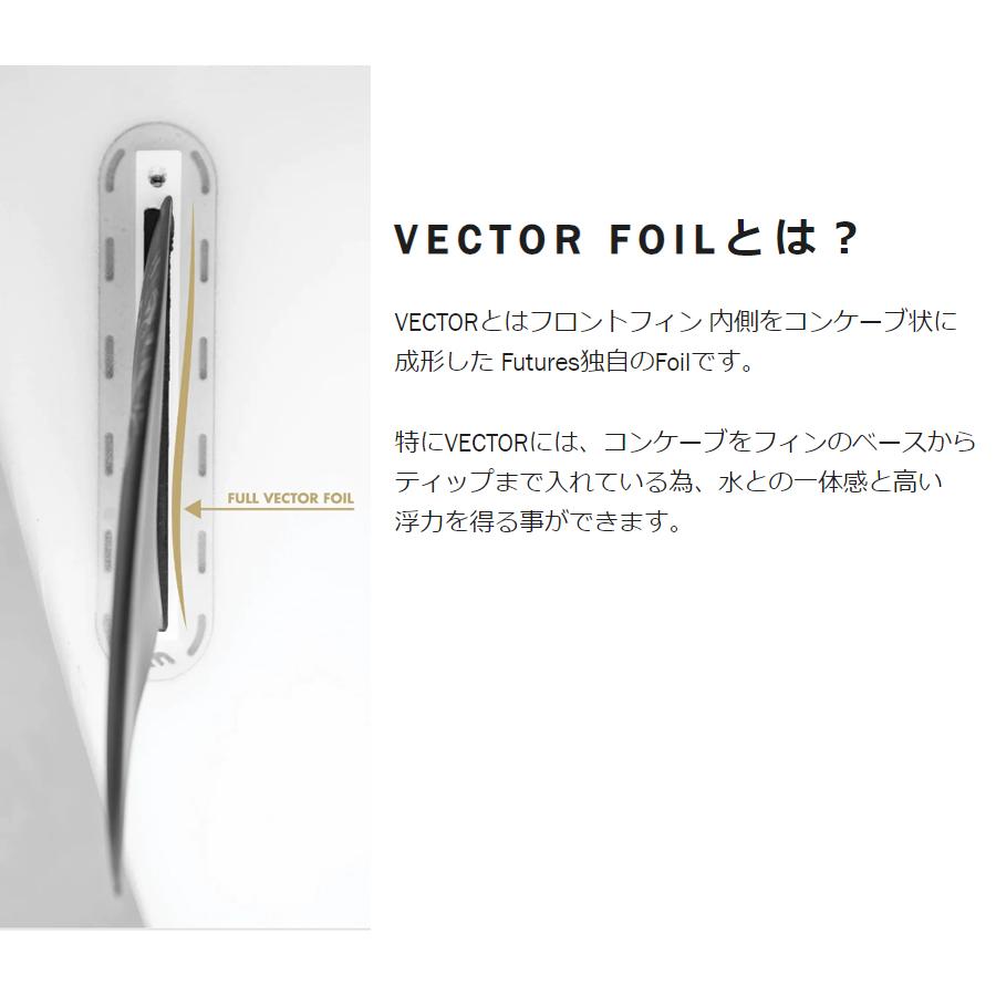 Futures Fin フューチャーフィン ALPHA SERIES VECTOR 3/2（3FIN）【M】/ショートボード用 ...