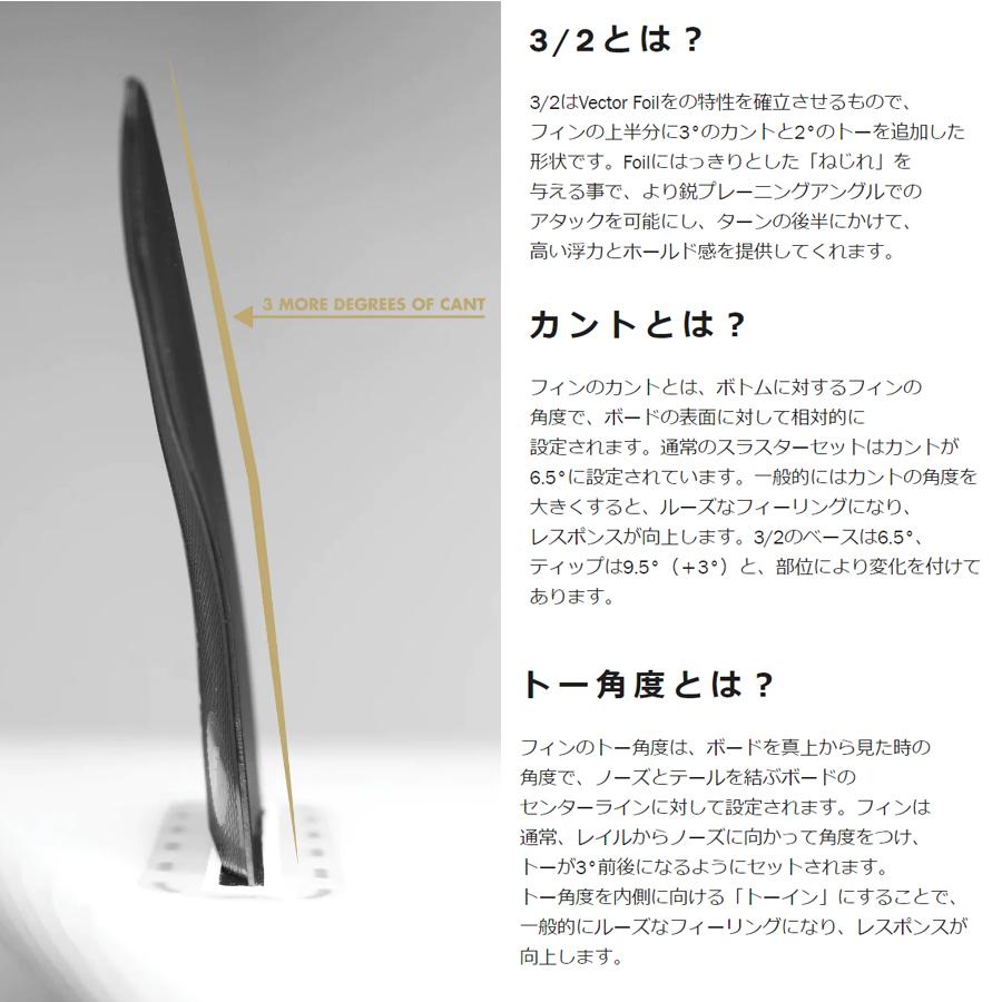 Futures Fin フューチャーフィン ALPHA SERIES VECTOR 3/2（3FIN）【M】/ショートボード用 ...