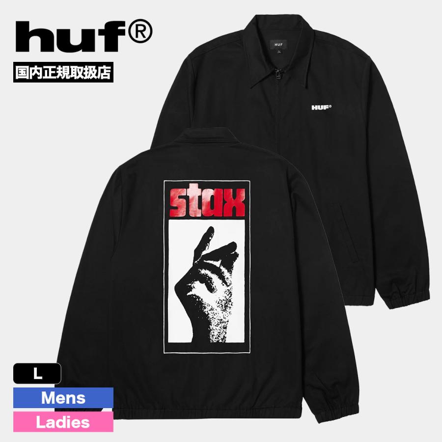 HUF ハフ ジャケット メンズ レディース アウター Stax Recordsコラボ ブラック L スケートボード スケーター ブランド | X STAX JACKET【JK00460】 爆 ...