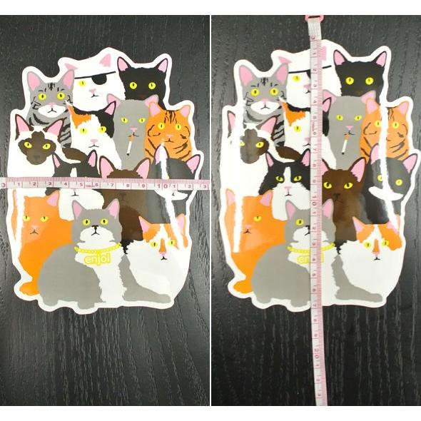 TCSS ENJOI/エンジョイ CAT COLLAGE STICKER/ステッカー シール スケボー : サーフィンワールド - 通販 ...