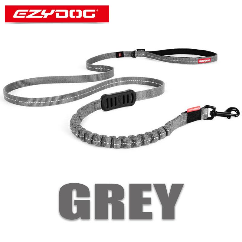 EZYDOG/イージードッグ ゼロショックライトリード 120cm/ZERO SHOCK LITE LEASH GREYカラー 犬用リード 超小型犬〜中型犬用 [返品、交換及びキャンセル不可 ...