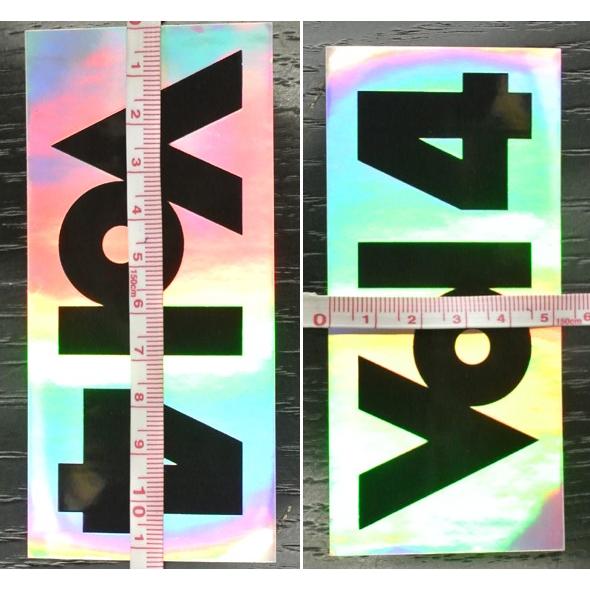 TCSS 値下げしました！VOL4/VOLUME FOUR/ボリュームフォー LOGO SILVER STICKER/ステッカー シール ...