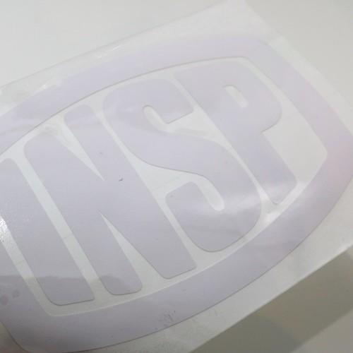 INSP inspiration インスピ ステッカー カッティングステッカー STD LOGO LARGE WHITE : サーフアップ ...
