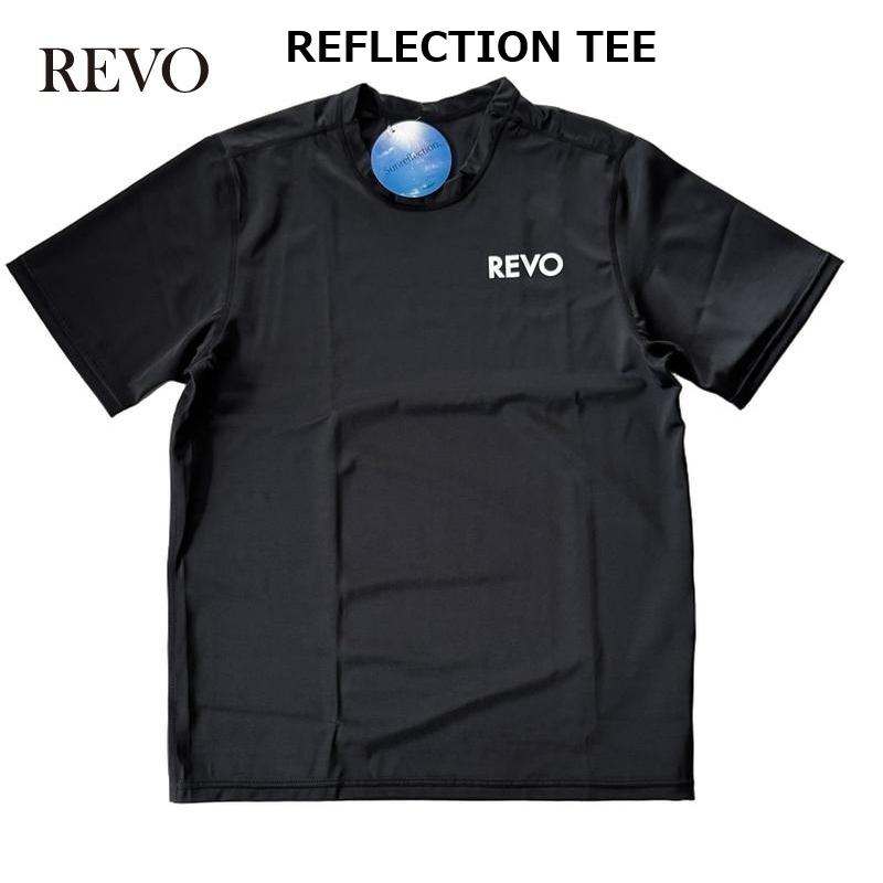 REVOLUTION レボリューション ラッシュガード REFLECTION TEE リフレクション ティーシャツ サーフィン 半袖ラッシュ サーフTEE ブラック : サーフアップ - 通販 ...