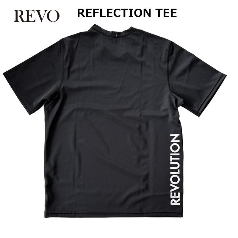 REVOLUTION レボリューション ラッシュガード REFLECTION TEE リフレクション ティーシャツ サーフィン 半袖ラッシュ サーフTEE ブラック : サーフアップ - 通販 ...