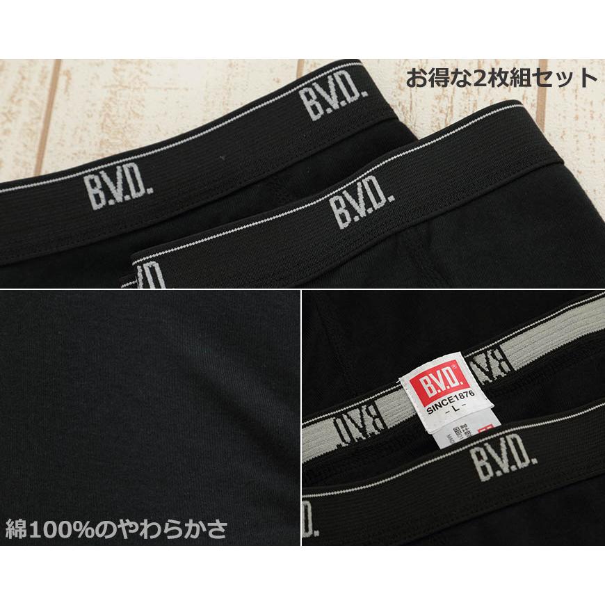 BVD ボクサーパンツ メンズ B.V.D.NEW STANDARD ボクサーブリーフ 前開き 綿100％ 2枚組 M〜LL (bvd 男性 紳士 大きい インナー パンツ セット 下着 M ...