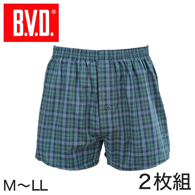 B.V.D BVD トランクス メンズ 下着 B.V.D.NEW STANDARD 2枚組 M〜LL (bvd M L LL 大きい インナー パンツ セット 肌着 前開き アンダーウェア ...