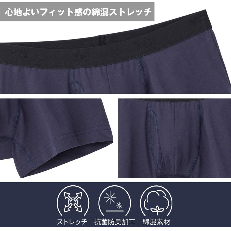 グンゼ YG ボクサーパンツ 綿混 メンズ 前あき 2枚組 M〜LL GUNZE YG ワイジー 下着 パンツ ボクサーブリーフ 男性 紳士 M L LL : gz599 : すててこねっと ...