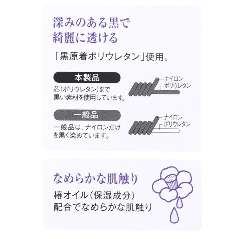 SABRINA（GUNZE） サブリナ タイツ 50デニール 膝下 2枚組 22-25cm GUNZE グンゼ SABRINA ひざ下丈 ストッキング 丈夫 UV対策 黒スト 黒 (在庫限り ...