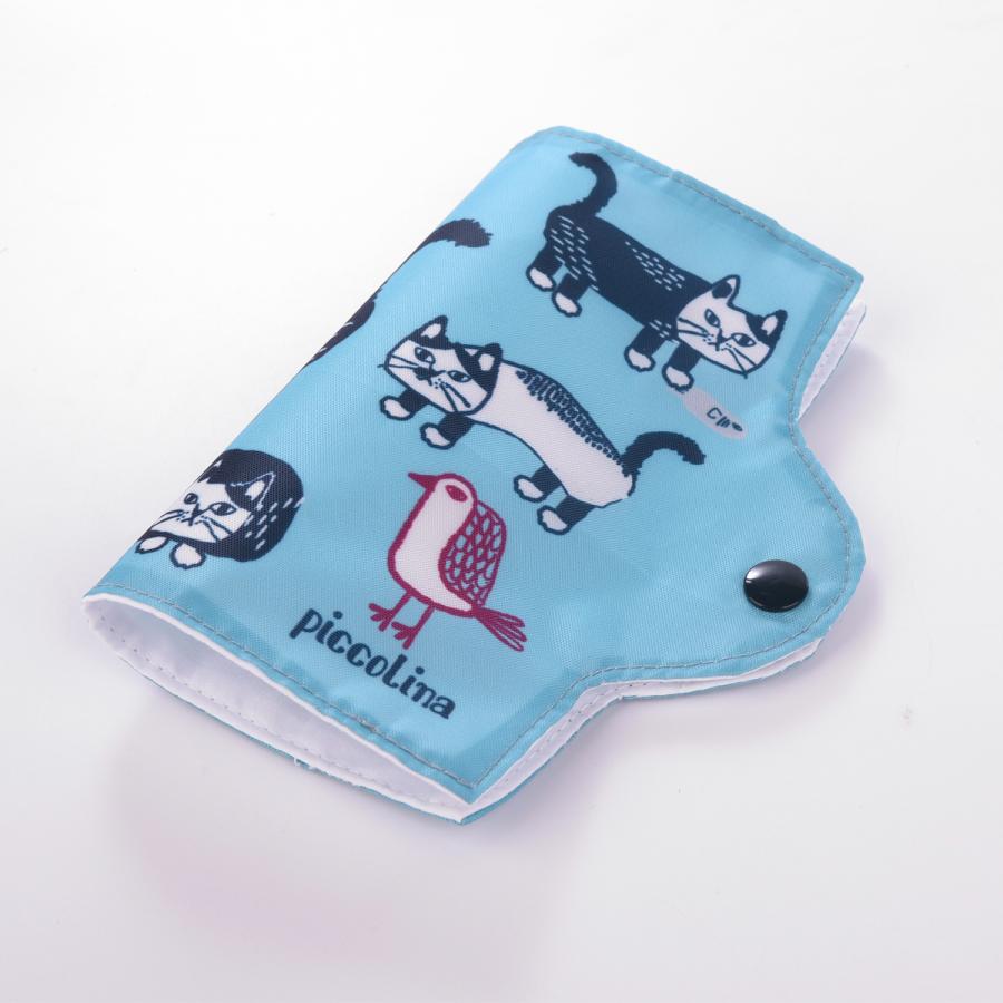 マスクケース マスク入れ マスク収納 携帯用 持ち運び 通勤 通学 収納ケース 猫柄 マチルダさん柄 21-1008 #2 BL 15x18 ...