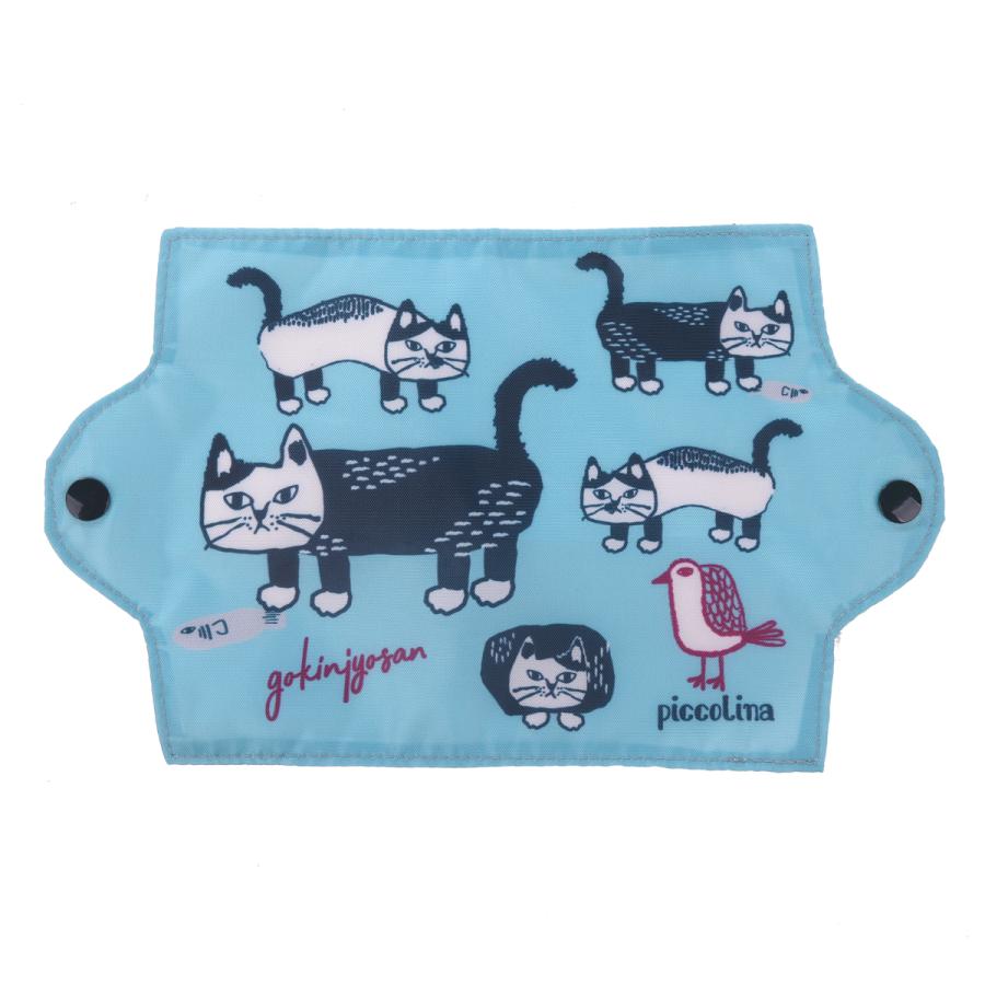 マスクケース マスク入れ マスク収納 携帯用 持ち運び 通勤 通学 収納ケース 猫柄 マチルダさん柄 21-1008 #2 BL 15x18 ...