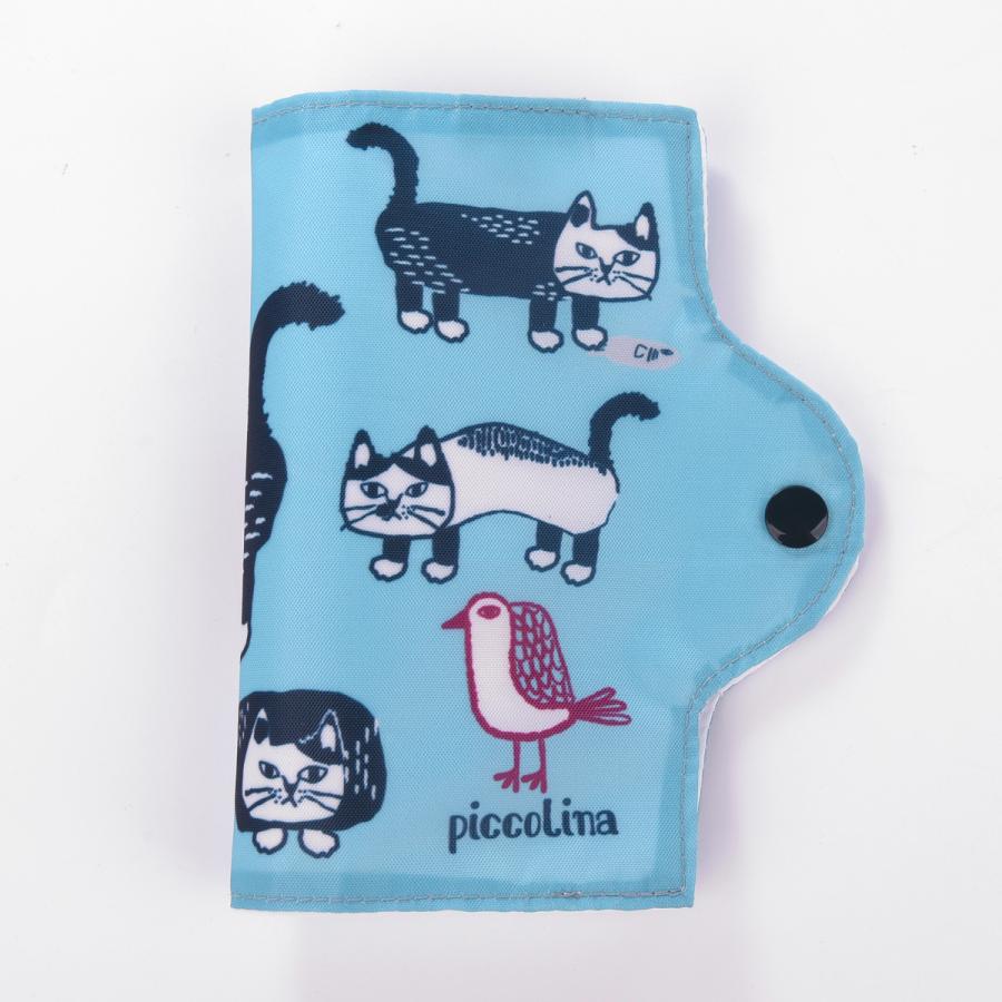 マスクケース マスク入れ マスク収納 携帯用 持ち運び 通勤 通学 収納ケース 猫柄 マチルダさん柄 21-1008 #2 BL 15x18 ...