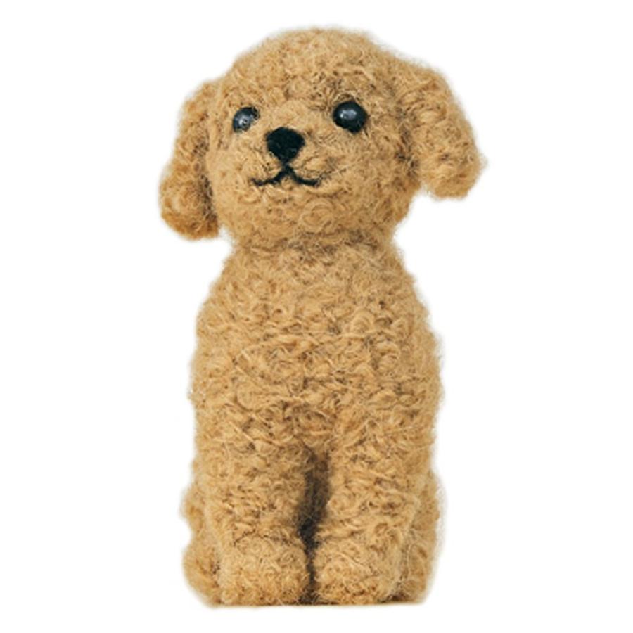 ハマナカ フェルト羊毛キット ふわふわ羊毛でつくる、フェルト犬 トイプードル(アプリコットカラー) H441-421 Designed by : スズベル - 通販 - Yahoo!ショッピング