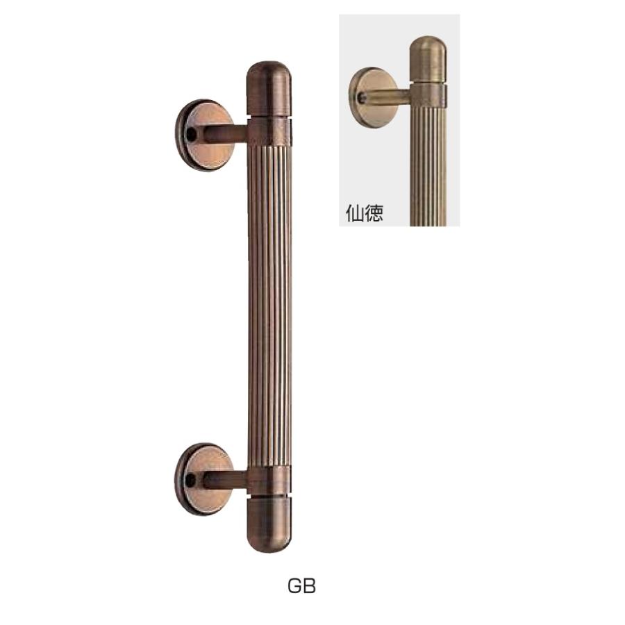 シロクマ SHIROKUMA No.105 ボルドー取手 木ネジ止メ GB/仙徳 サイズ大 ドアハンドル 6個 真鍮 直送 : 金物太郎ヤフー店 - 通販 - Yahoo!ショッピング