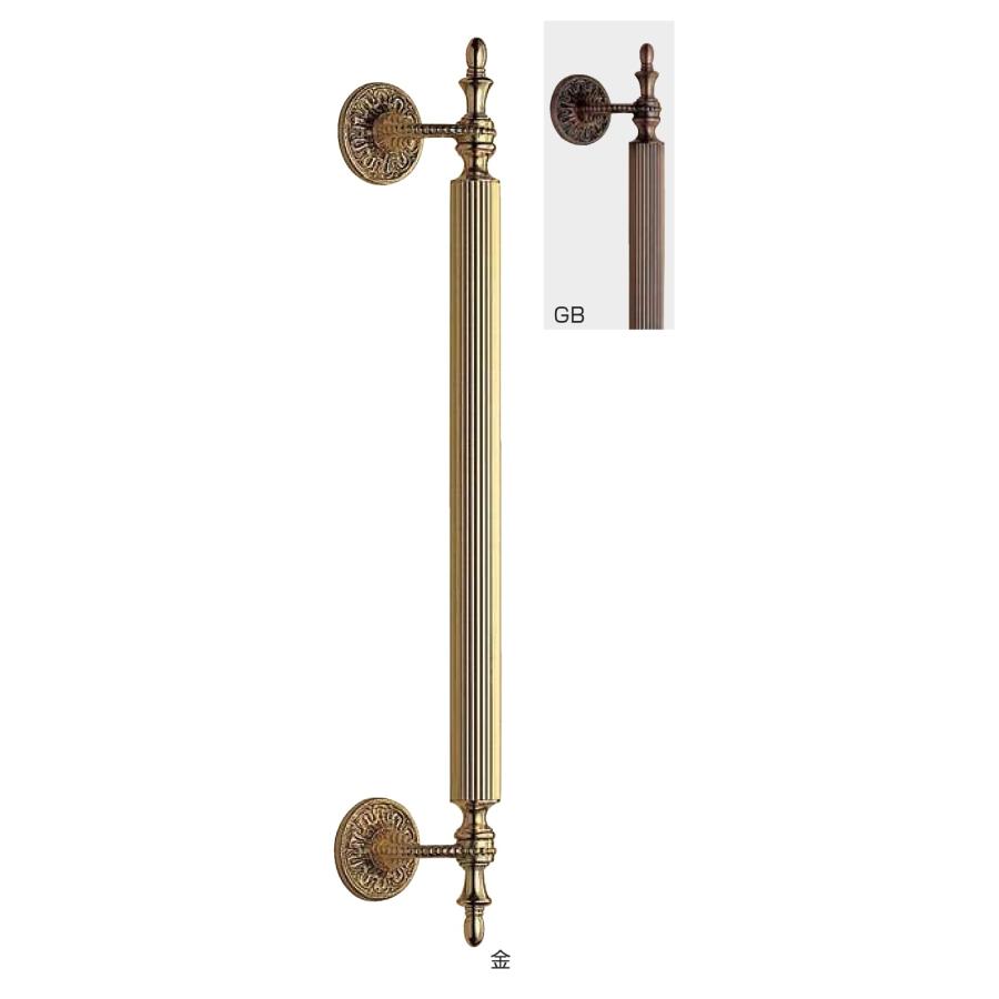 シロクマ SHIROKUMA No.54 セビリア取手 両面用 金/GB サイズ大 ドアハンドル 1組 真鍮 直送 : 金物太郎ヤフー店 - 通販 - Yahoo!ショッピング