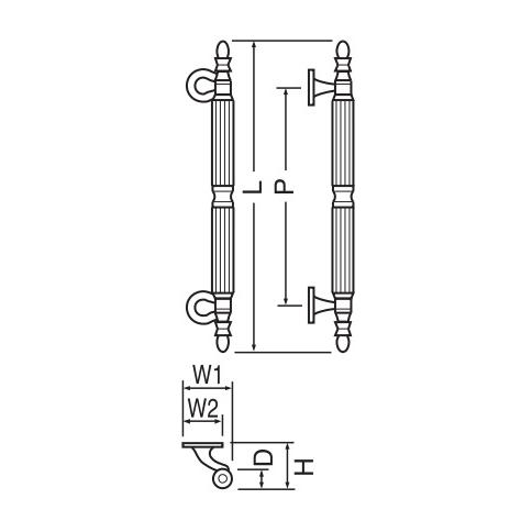 シロクマ SHIROKUMA No.70 リバプール取手 両面用 仙徳/GB サイズ大 ドアハンドル 1組 真鍮 直送 : 金物太郎ヤフー店 - 通販 - Yahoo!ショッピング