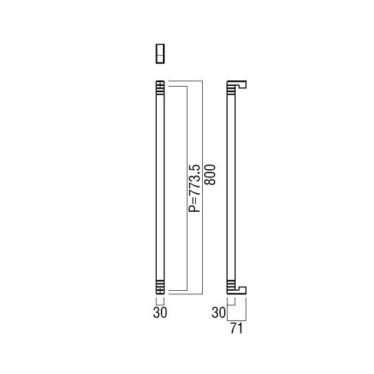 ユニオン(DIY) ユニオン UNION G2734-23-261 L800 P773.5 ブラス 硫化イブシブラック+ブライトブロンズ ドアハンドル 1セット(内外) 直送S,MT : 金物 ...