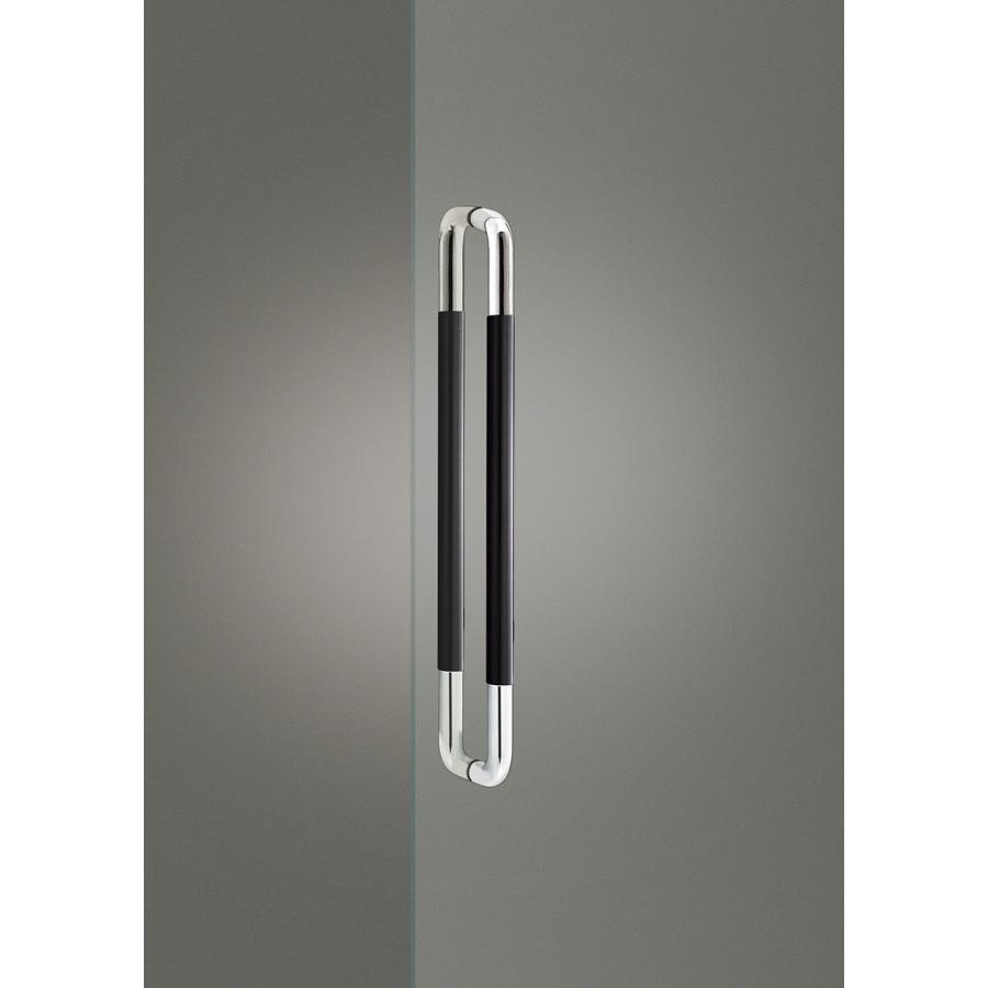 ユニオン(DIY) ユニオン UNION G7054-36-102-L800 P766 ユニウッド ブラック+ステンレス ミラー ドアハンドル 1セット(内外) 抗菌性 防静電 アートセーフ ...