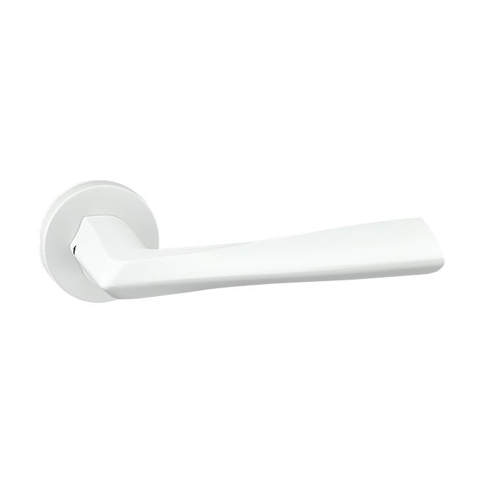 ユニオン(DIY) ユニオン UNION UL1046-003 アルミ シルキーホワイトペイント レバーハンドル+錠前1種+専用プレート 内 ...