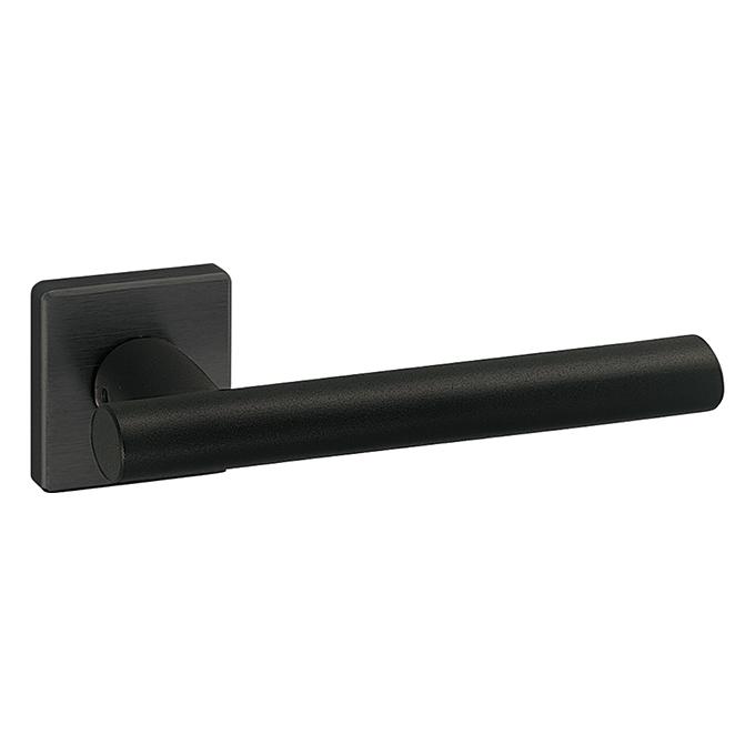 ユニオン（UNION） UNION UL777-004 レバーハンドル+錠前1種+専用プレート 内外用各1個 160x52x72.5 アルミ ブラストブラック 直送S,MT : 金物太郎ヤフー ...