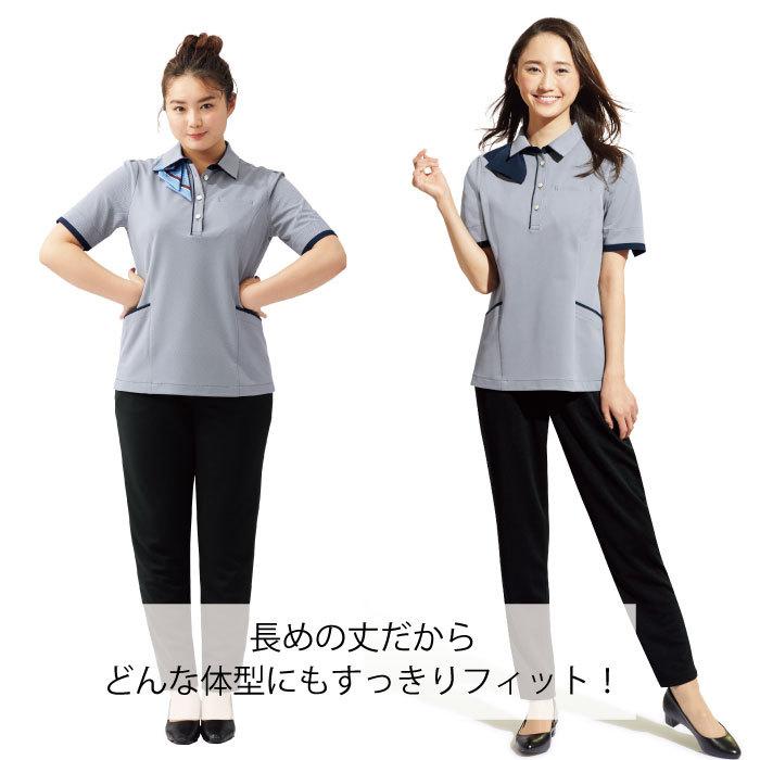 ポロシャツ オフィスポロ ニット きれい リボン 消臭 事務服 FB71412 | 半袖 ユニフォーム 制服 オフィス 受付 会社 レディース 女性 nuovo ヌーヴォ : つなぎ・白衣 ...