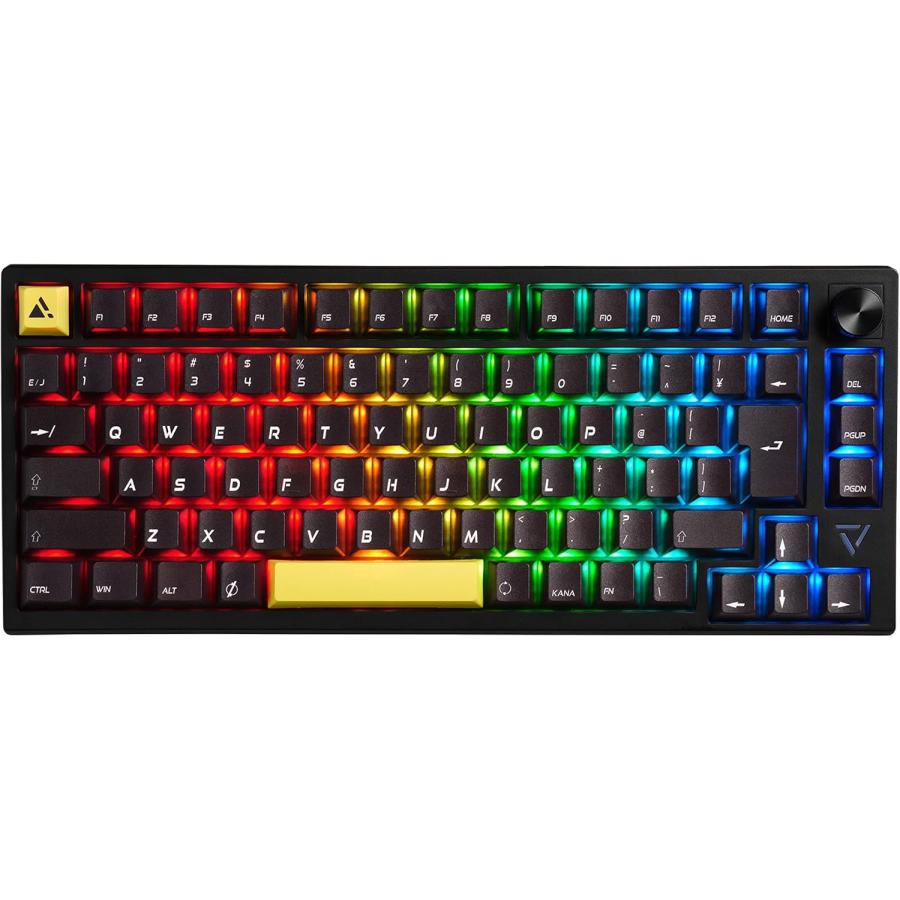 プリンストン ULTRA PLUS ガスケットマウント 搭載 ゲーミング ブラック 【 75% レイアウト/有線 無線 両対応/RGB ライト ...