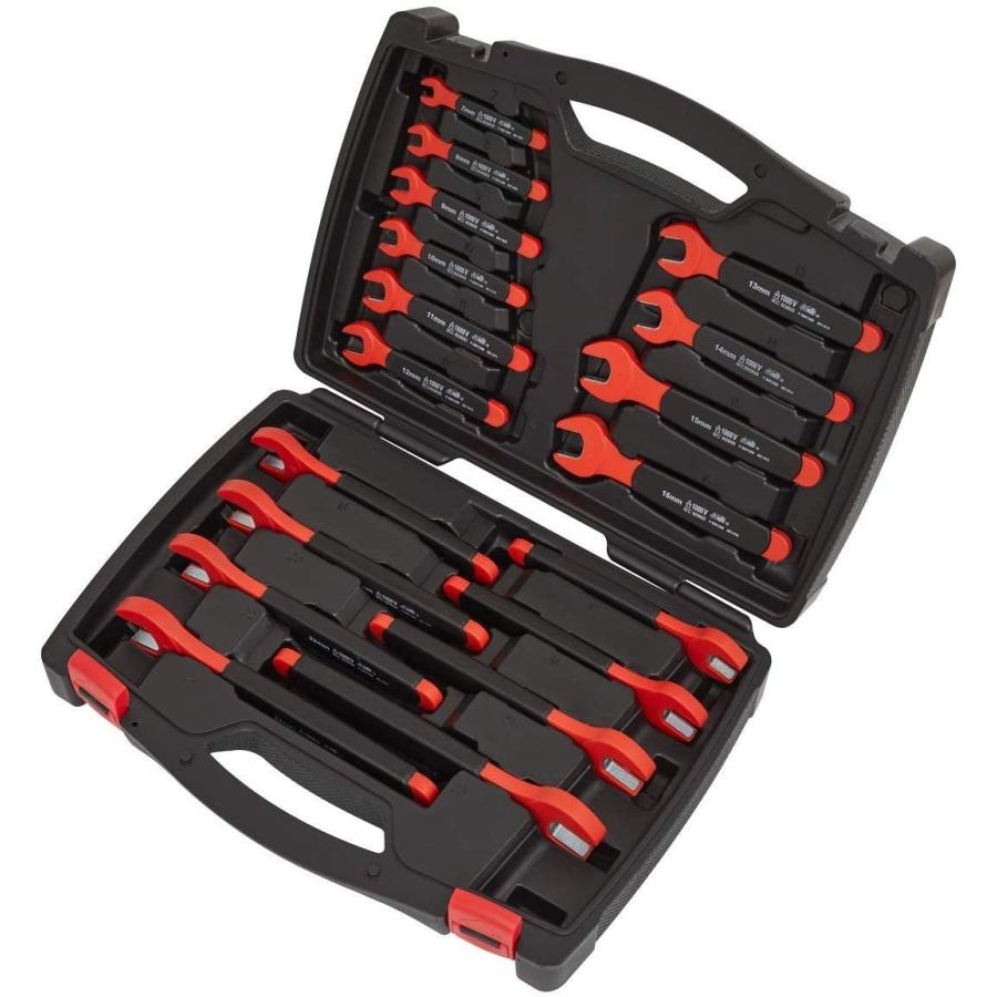 Sealey AK63172 18pc Insulated Open-End Spanner Set - VDE Approved 並行輸入品 ...