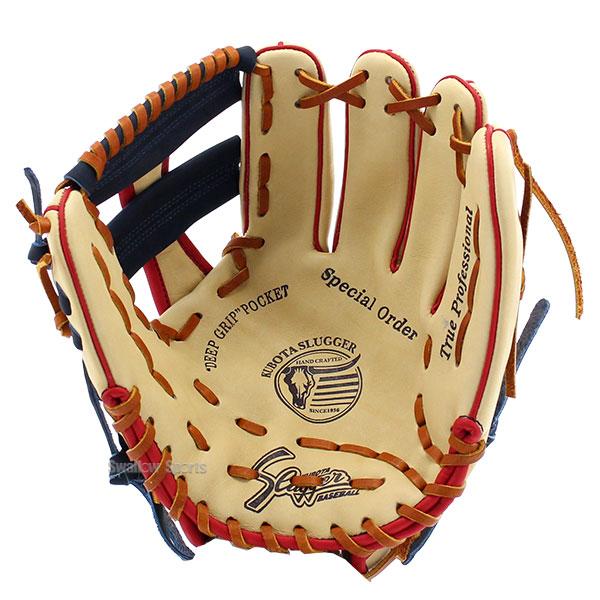 あすつく 送料無料 久保田スラッガー 限定 スワロー限定 オーダー 軟式 グローブ グラブ 内野 内野手用 24MS型 湯もみ型付け済 KSN-24MS-TRRKZ 右投用 野球用品 ...