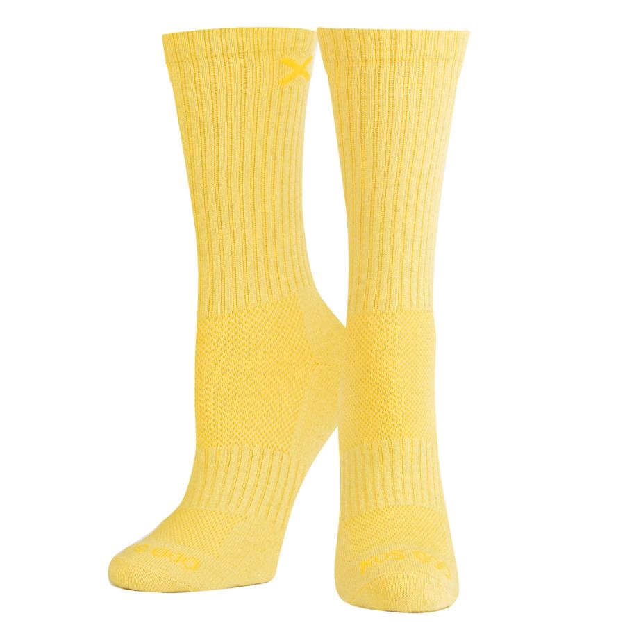 ODD SOX ミディアム フィート ソックス BASIX YELLOW HEATHER CREW 30801-SHCW : Bud Shop ...