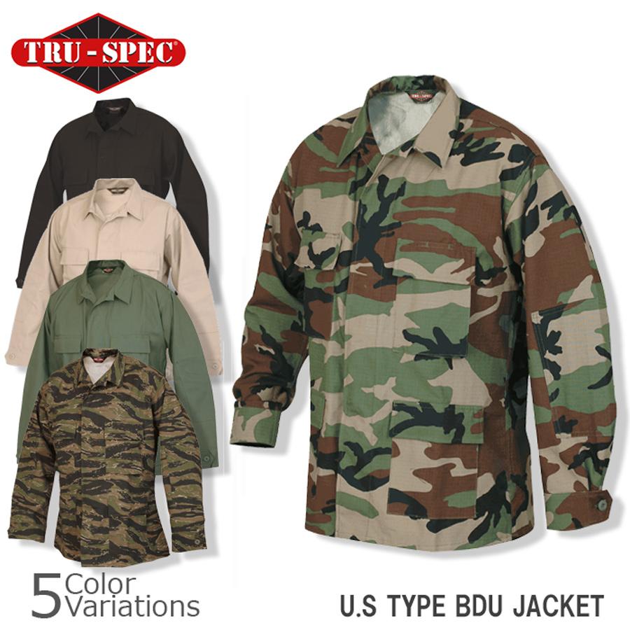 TRU-SPEC TRU-SPEC（トゥルースペック） U.S TYPE BDU JACKET ミリタリー ジャケット : ミリタリーショップ ...
