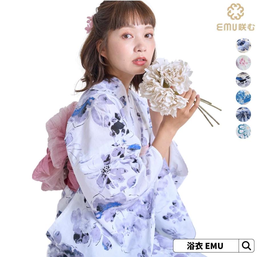 ETERNITY SELECT（エタニティセレクト） 浴衣 レディース 豪華 6点セット 4点セット ゆかた 帯 下駄 下着 スリップ 兵児帯 腰紐 セット 安い 花柄 女性 大人 150 ...