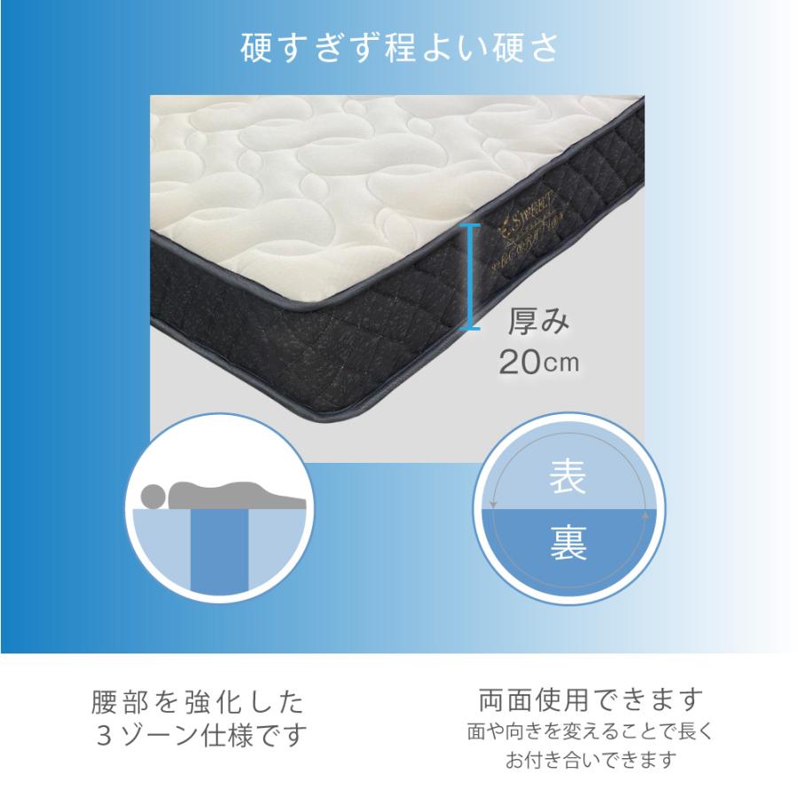 セミダブルサイズマットレス 圧縮リバーシブル ポケットコイル SD-240 スイートデコレーション : スイデコYahoo!店 - 通販 - Yahoo!ショッピング