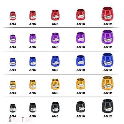 1ロット= 2個 ホースクランプ AN4 AN6 AN8 AN10 AN12 燃料パイプクリップ オイル 水 燃料チューブホース継手 フィニッシャー クランプ : st24037864 ...