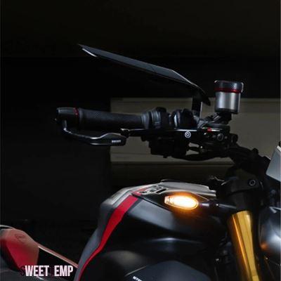 アプリリア SR GT 200 SR MAX250 300 125 APR300 SXR 125用 汎用 バイク ミラー ウインドウイング ...
