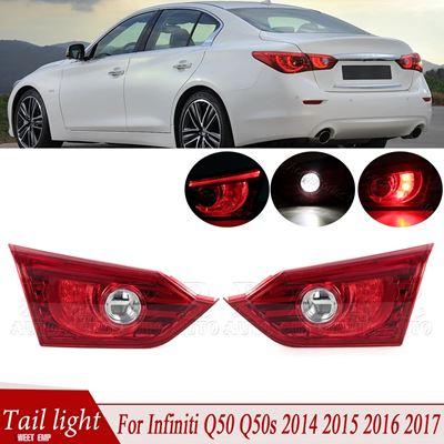 日産 インフィニティ Q50 Q50s 2014 2015 2016 2017用 内部テールライト リアブレーキランプ ターンシグナルライト テールランプアセンブリ 265504HB1B ...