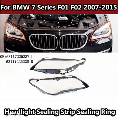 【互換品】 BMW 7シリーズ F01 F02730 740 750 760 2007年-2015年用ヘッドライトシールストリップ、シーリング ...