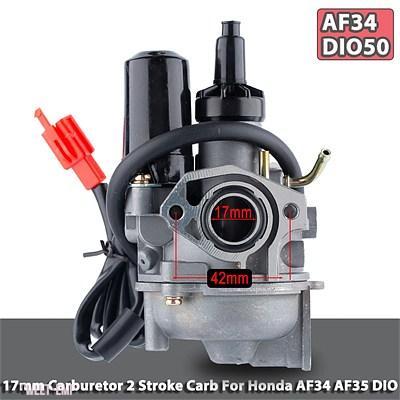 17 MMキャブレター 2 ストロークエンジンホンダ AF34 AF35 JULIO50 LEAD50 50CC DIO50 ZX50 AF 34 35 DIO ZX 50 ...