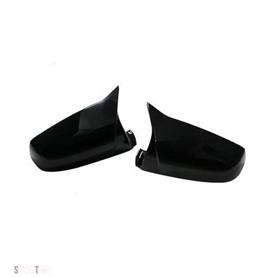 BMW ホーンキャップ M スタイル黒サイドウイングミラーキャップカバー 5 6 7 シリーズ F01 F02 F03 F04 F06 F07 ...