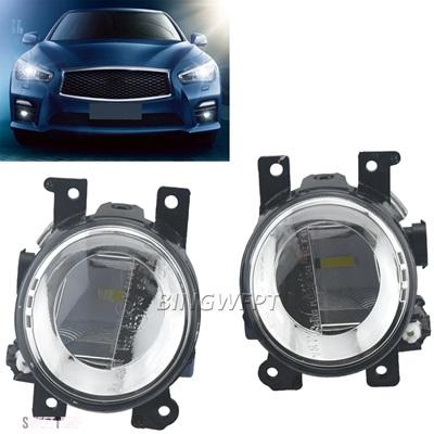 2 ピース/ペア 12 V LED フロントフォグランプインフィニティ Q50L V37Z 2014 2015 2016 2017 車フォグライトアセンブリ : sweetemp - 通販 ...