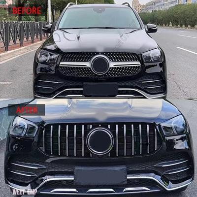 メルセデス ベンツ フロントレーシンググリル GLE C167 W167 クーペ GLE300 350 400 450 2020-2023 フードグリルグリルボディキットトリム ...