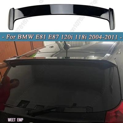 BMW 1 シリーズ E81 E87 116I 118I 120I 2004-2011 黒ハッチバックリアルーフ車スポイラートランクスポイラーリアウイングアクセサリー : sweetemp ...