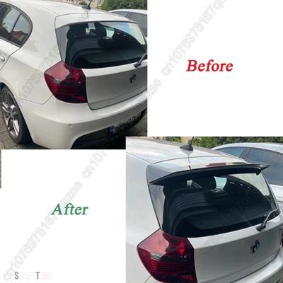BMW 1 シリーズ E81 E87 116I 118I 120I 2004-2011 黒ハッチバックリアルーフ車スポイラートランクスポイラーリアウイングアクセサリー : sweetemp ...