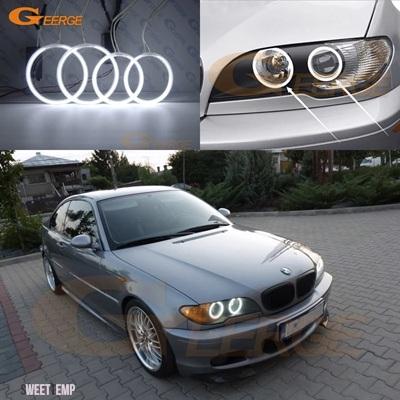 BMW E46 コンバーチブルクーペ 2004 2005 2006 LCI ヘッドライト EXCELLENT 超高輝度 CCFL エンジェルアイズハローリングカースタイリング ...
