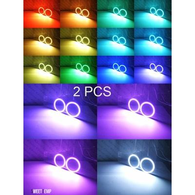 日産 インフィニティ Q50 V37 Q70 Q70L Y51 スカイライン BLUETOOTH アプリ RF リモート超高輝度マルチカラー RGB LED エンジェルアイズハローリング ...