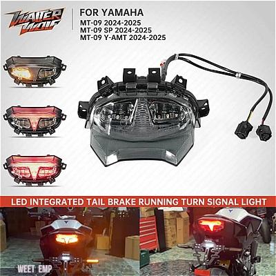ヤマハ 2025 MT-09 LED 一体型テールライト MT09 SP Y-AMT 2024 リアブレーキストップランプウィンカーライト E32 : sweetemp - 通販 ...