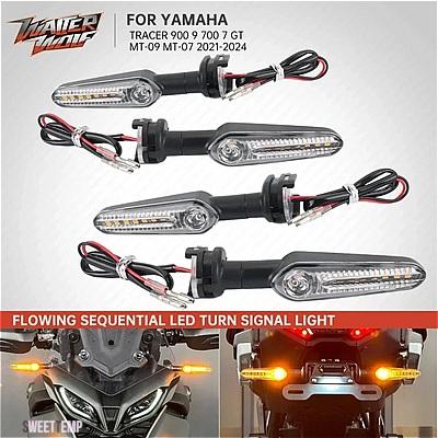 ヤマハ CE LED ウィンカーライト TRACER 7GT 9 /GT MT-09 MT-07 9GT+ 2021-2024 シーケンシャルテールウインカー点滅ランプ : sweetemp ...