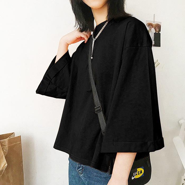 tシャツ カットソー レディース 5分袖 7分袖 春 夏 クルーネック 無地 Tシャツ トップス (ゆうパケット送料無料)[郵1]^t711^ : Inbloom - 通販 - Yahoo ...